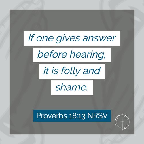 Proverbs 18 13 Northminster Church Proverbs 18 13 Northminster Church