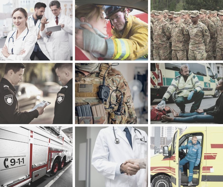 Medical Field, EMT, First Responders, Law Enforcement, Military and ...