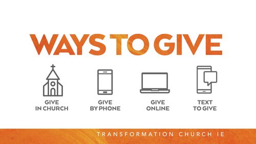 Transformation Church IE - HOME