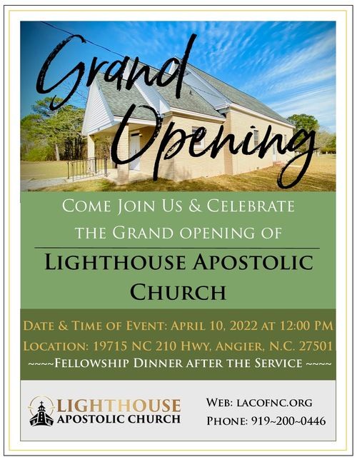 Lighthouse Apostolic Church - Home